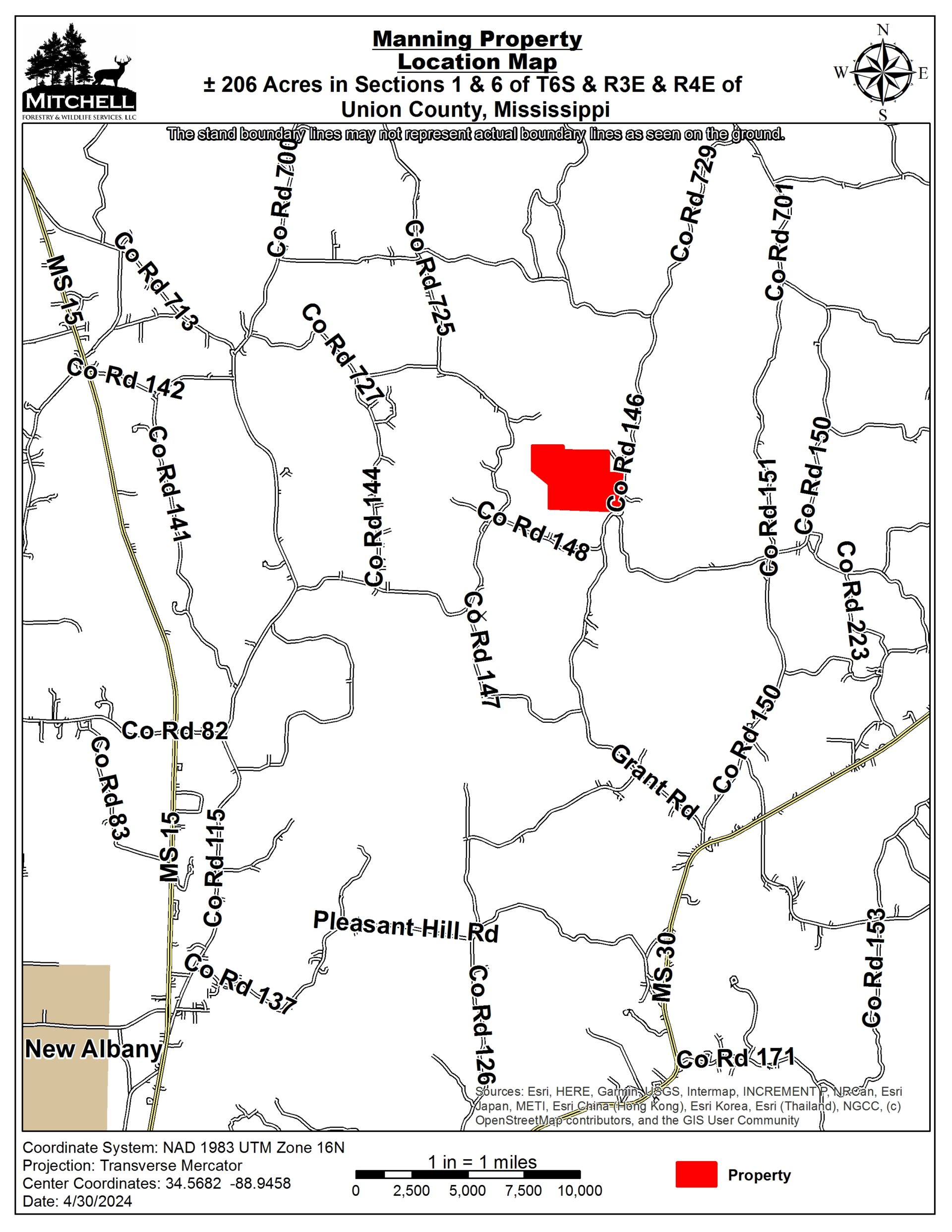 Mississippi Land For Sale: Manning Property